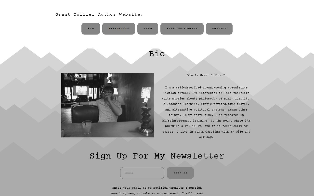 Grant Collier Author Website